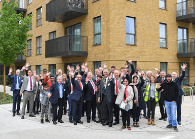 Council Leader welcomes first residents to Southall Waterside